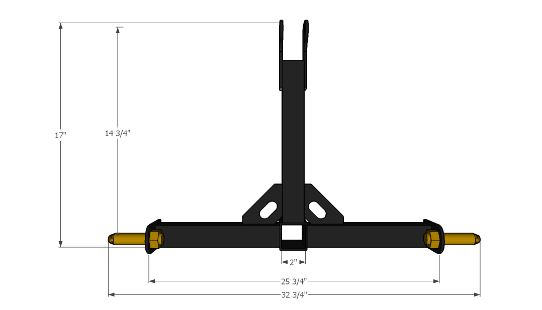 Standard Duty 3 Point Hitch for Quick Hitch – Mercer Manufacturing